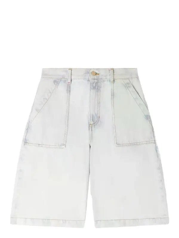 Sandro Faded Denim Shorts - Blue