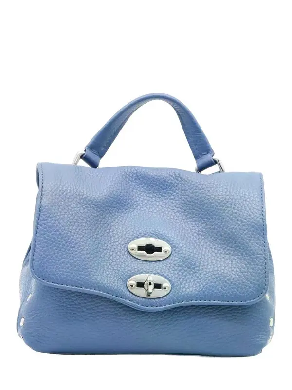 ZANELLATO Stud-detail Top-handle Satchel - Blue