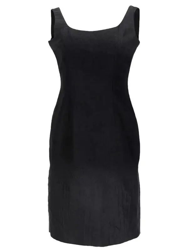 Prada Square-neck Mini Dress - Black