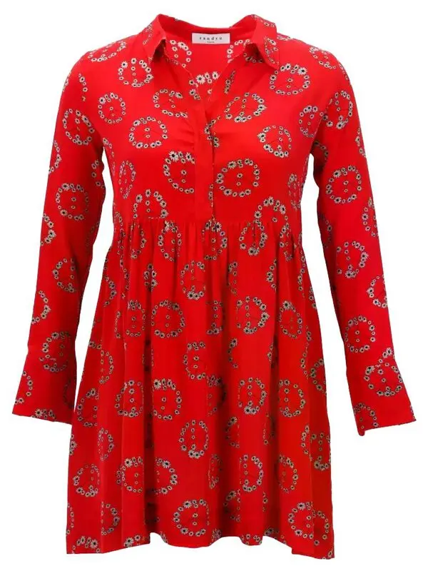 Sandro Floral Mini Dress - Red