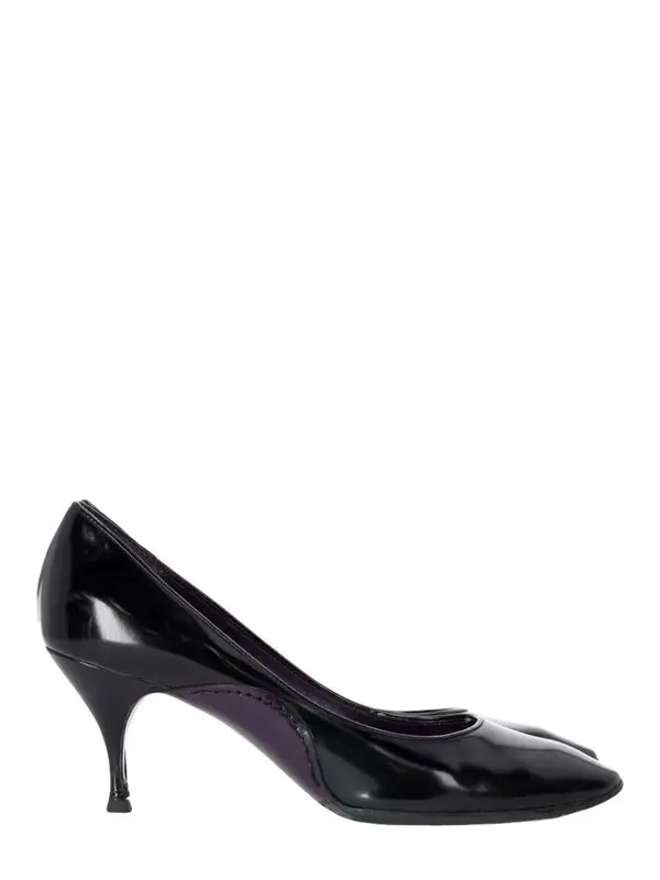 Celine Pointed-toe Kitten Heel Pumps - Black