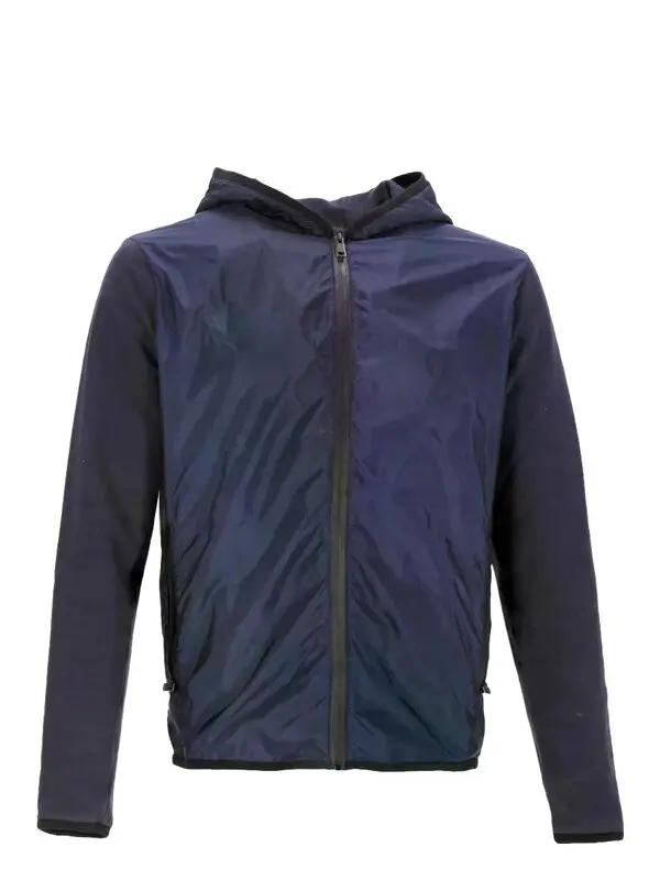 Prada Zip-up Hooded Jacket - Blue