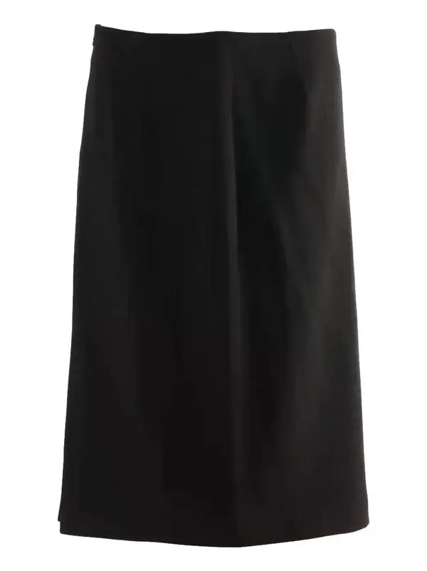 Max Mara Straight Midi Skirt - Black