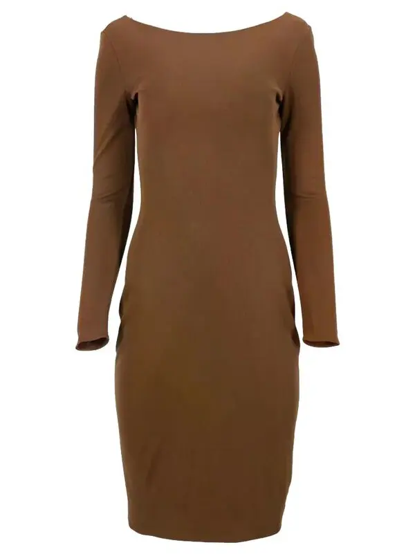Ralph Lauren Vintage Long-sleeve Midi Dress - Brown