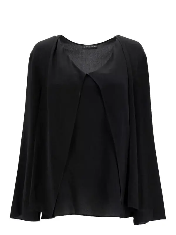 Etro V-neck Long-sleeve Blouse - Black