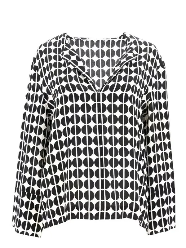 Etro Pattern Long-sleeve Top - White