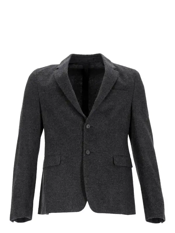 Prada Single-breasted Wool Blazer - Grey