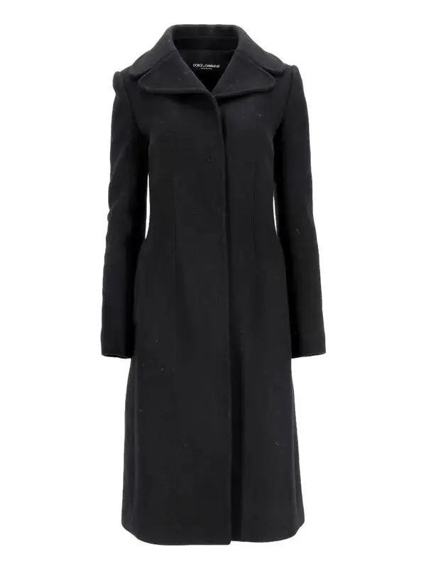 Dolce & Gabbana Virgin Wool Coat - Black