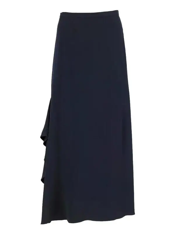 Max Mara Ruffled Maxi Skirt - Blue
