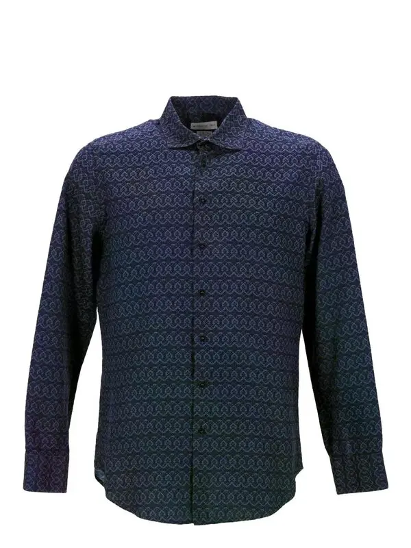 Etro Logo-print Shirt - Blue