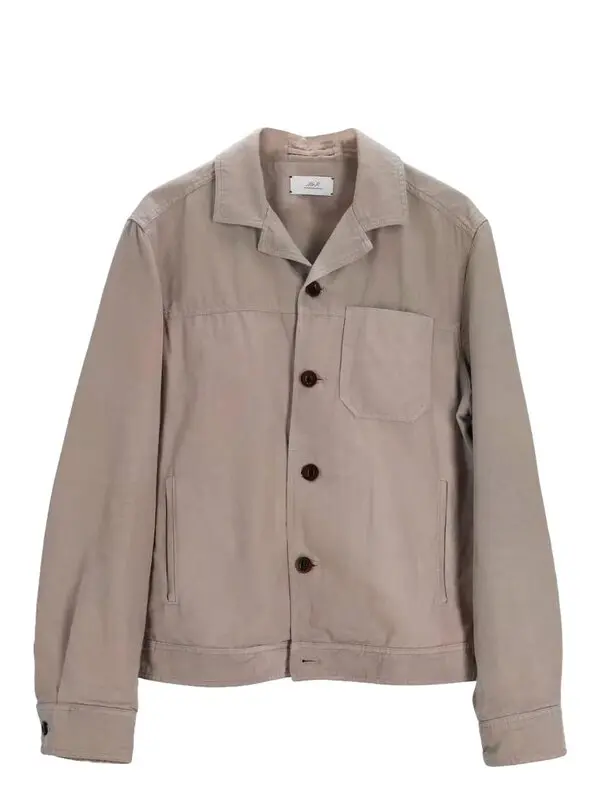 Mr P. Camp-collar Button-down Jacket - Neutrals