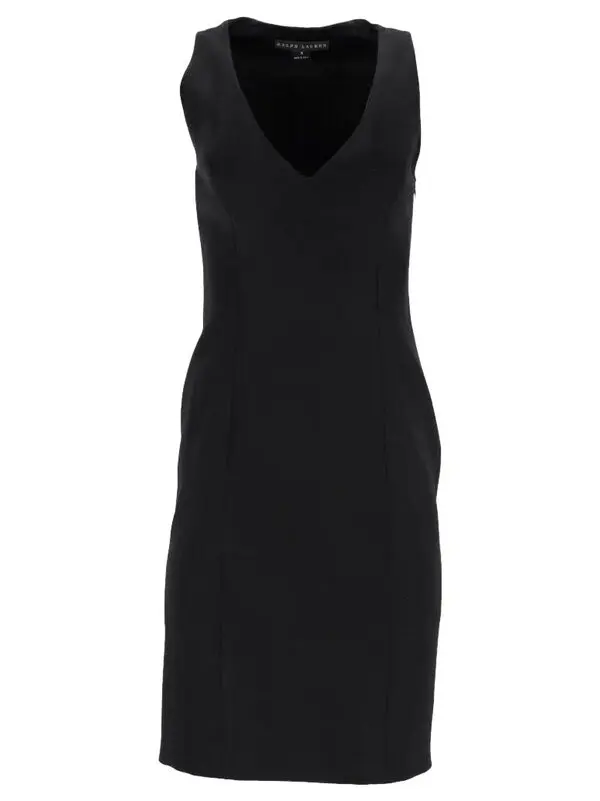 Polo Ralph Lauren Vintage Sleeveless V-neck Dress - Black