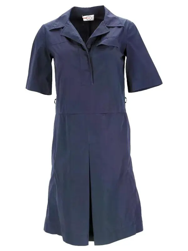 Prada Short-sleeve Midi Shirt Dress - Blue