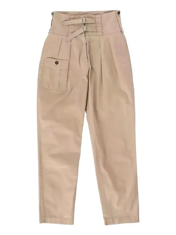 Dolce & Gabbana Double-belted Trousers - Neutrals