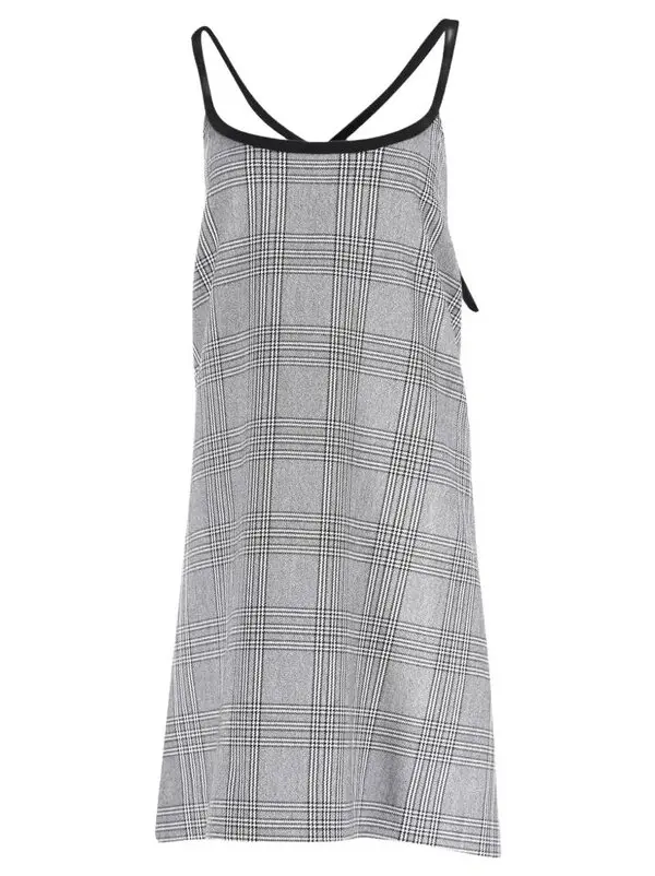 Maje Plaid Mini Dress - Grey