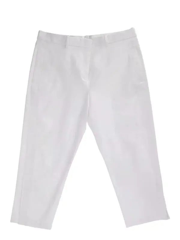 JIL SANDER Straight-leg Cotton Trousers - White
