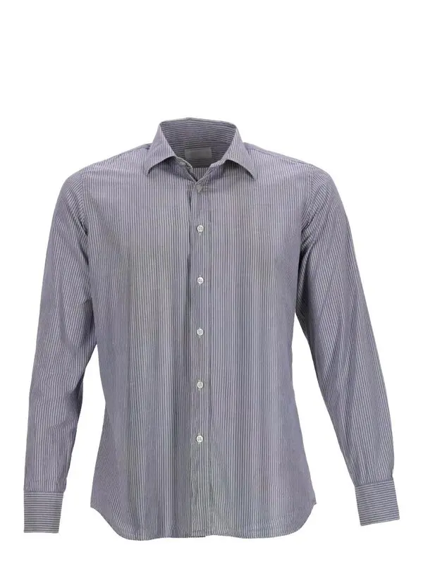 Prada Striped Cotton Shirt - Grey