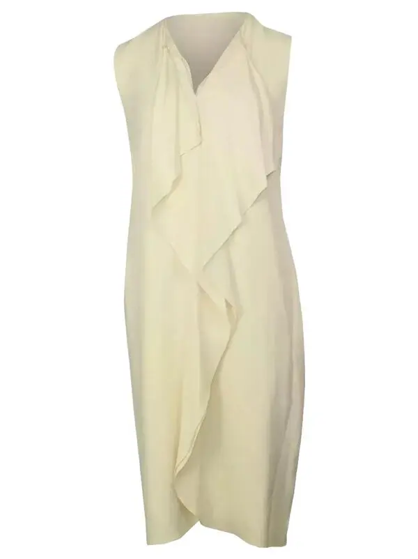 Polo Ralph Lauren Chantel Ruffle Sleeveless Midi Dress - Neutrals