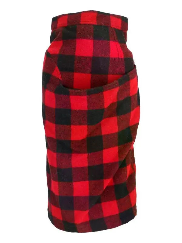 Marni Check-print Midi Skirt - Red