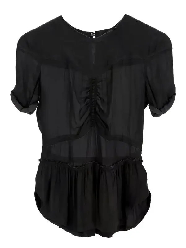 ISABEL MARANT VINTAGE Vintage Gathered Blouse - Black