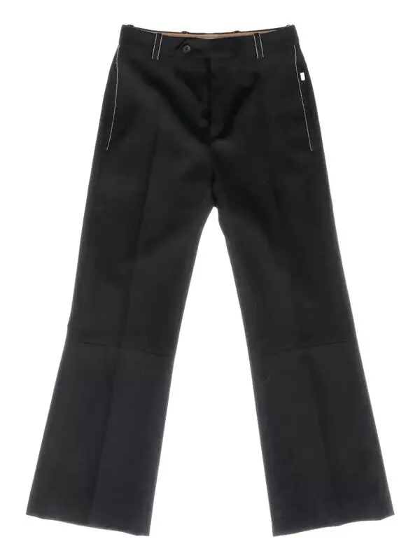 Chloé Straight-leg Cropped Trousers - Black