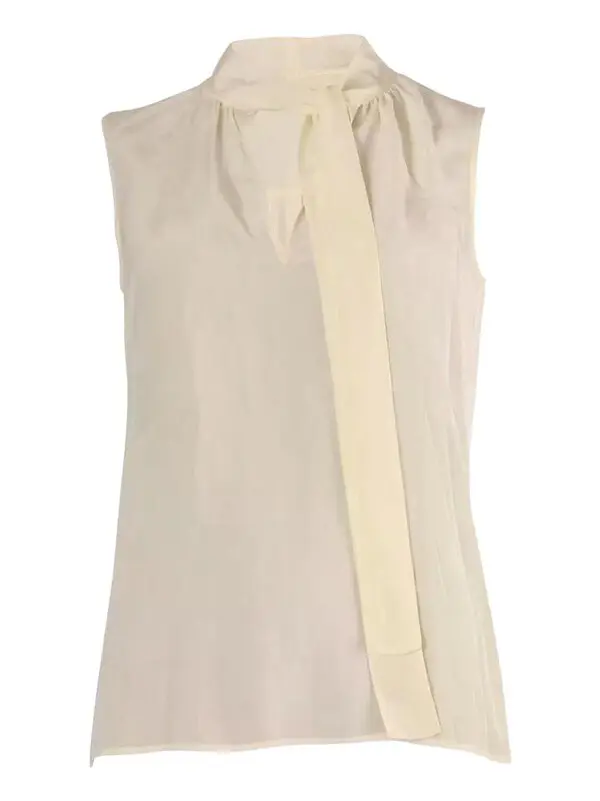 Tory Burch Tie Sleeveless Top - Neutrals