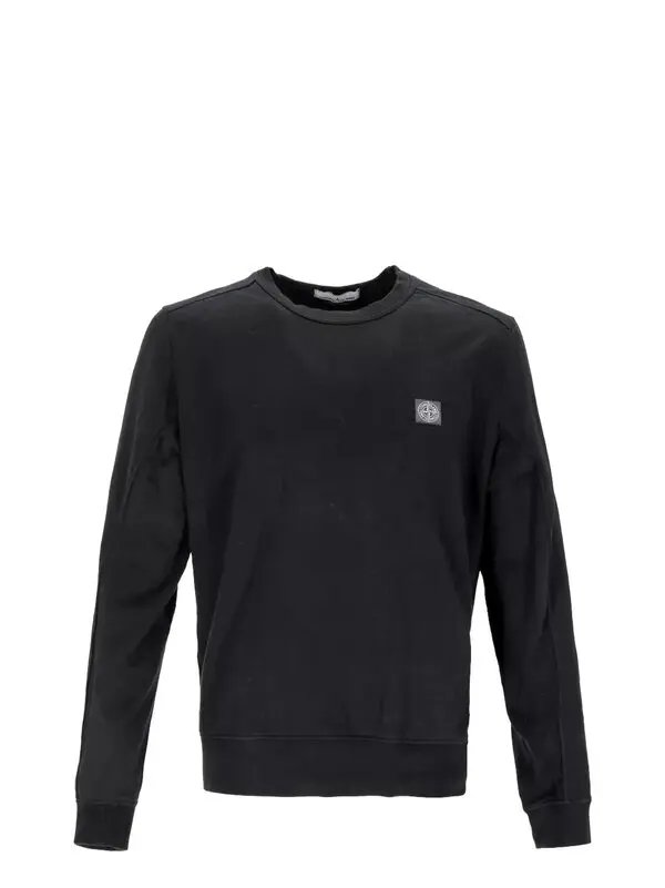 Stone Island Logo-patch Sweatshirt - Black