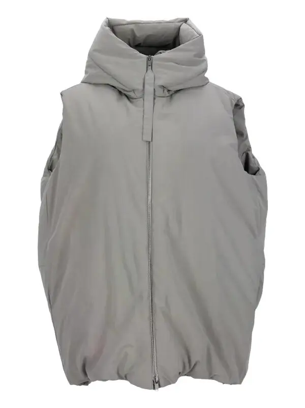 JIL SANDER Hooded Gilet - Grey