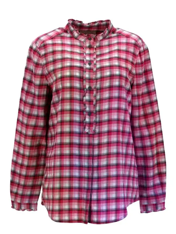 Burberry Checkered Shirt - Red