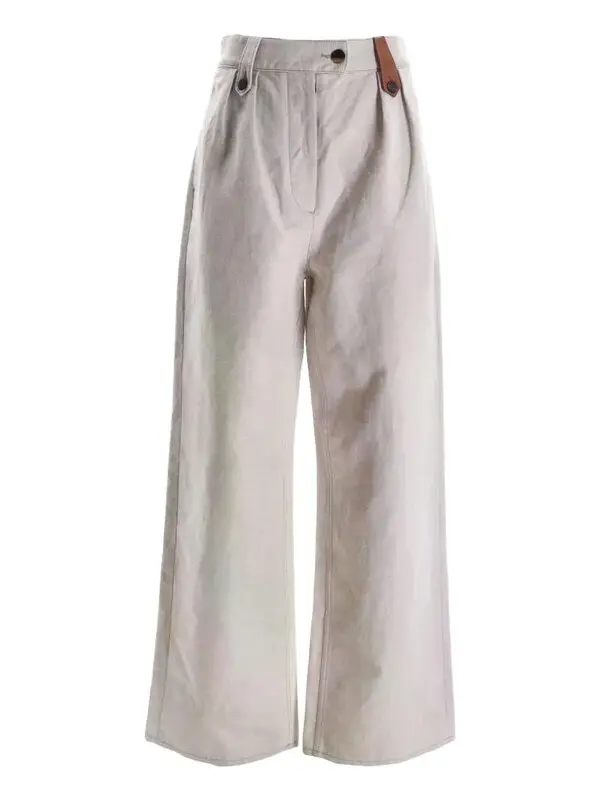 Loewe Wide-leg Trousers - Neutrals