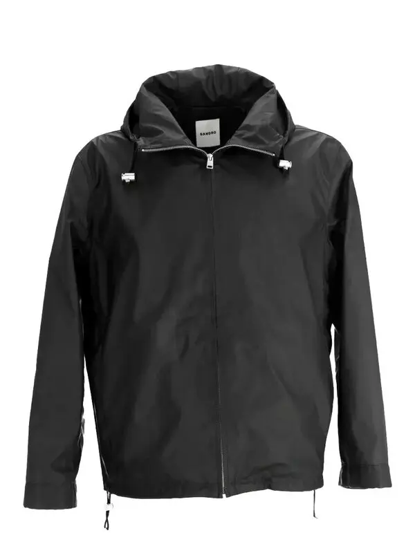 Sandro Hooded Jacket - Black