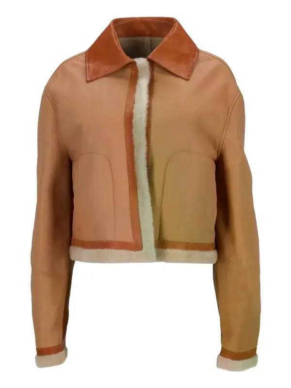 JIL SANDER Leather Jacket - Brown
