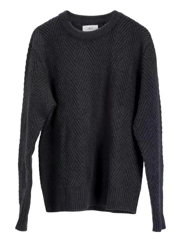 Mr P. Ribbed Merino-wool Sweater - Blue
