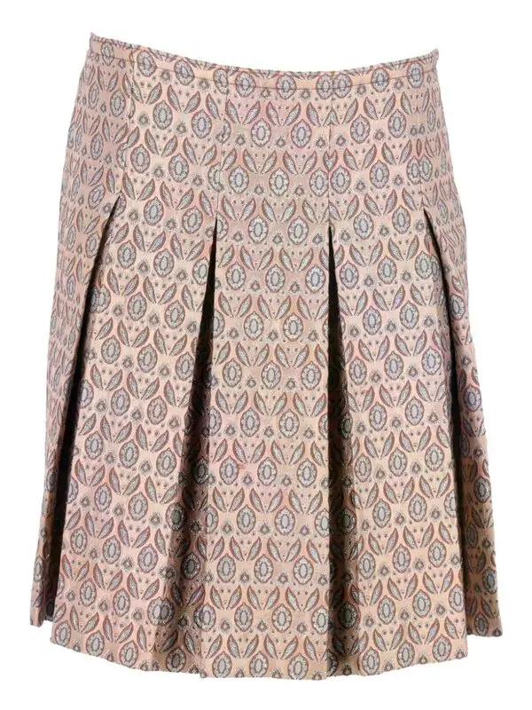 Miu Miu Pleated Skirt - Neutrals