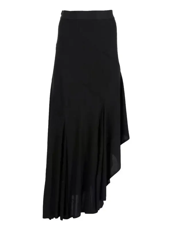 Max Mara Asymmetric Midi Skirt - Black