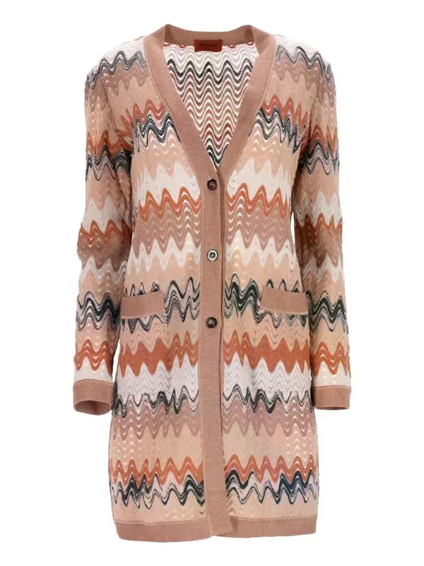 Missoni Button-up Long Cardigan - Neutrals