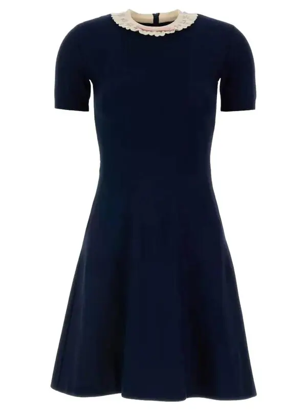 Valentino Garavani Knit Mini Dress - Blue