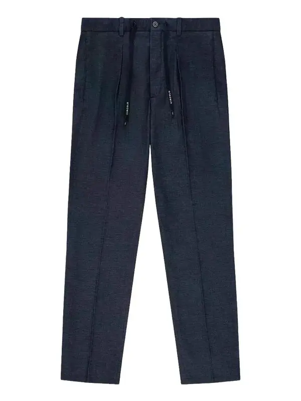 CIRCOLO 1901 Drawstring Straight Trousers - Blue