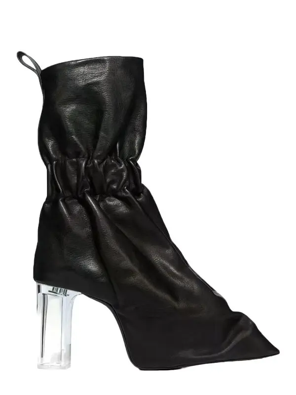 Rick Owens Temple Tied Taquito Boots - Black