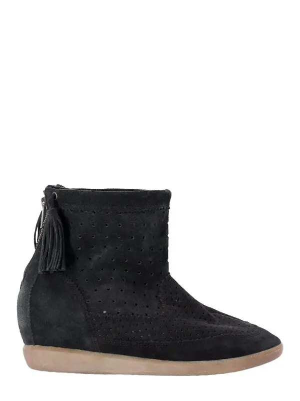 ISABEL MARANT VINTAGE Basley Tassel Ankle Boots - Black
