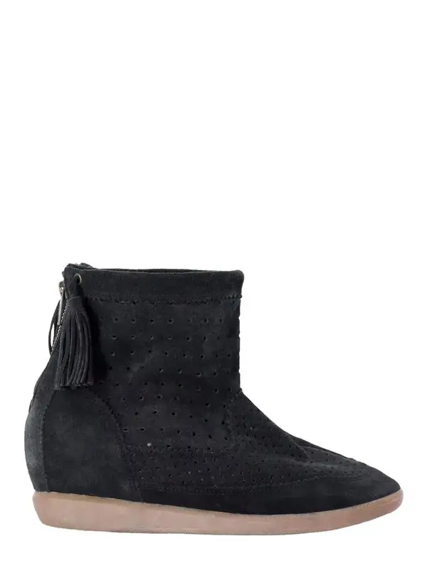 ISABEL MARANT VINTAGE Basley Tassel Ankle Boots - Black