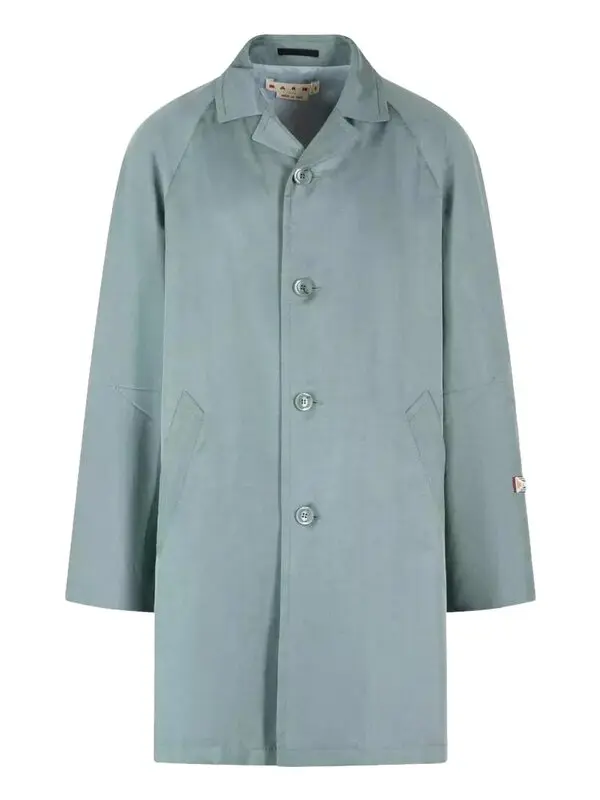 Marni Buttoned Trench Coat - Blue