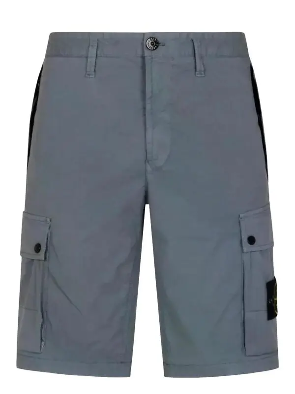 Stone Island Cargo-pocket Bermuda Shorts - Blue