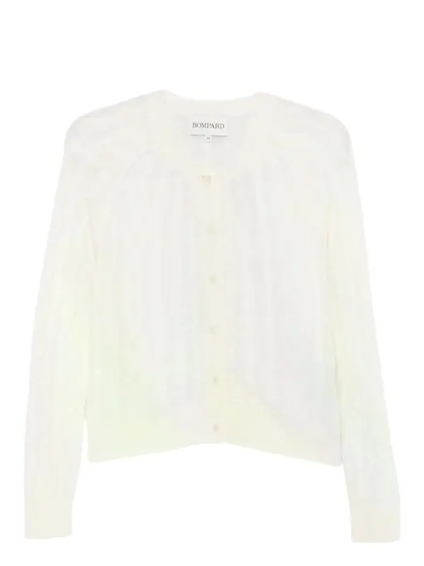 Eric Bompard Cable-knit Button Cardigan - White