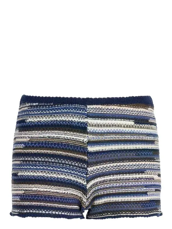 Proenza Schouler White Label Jenna Knit Shorts - Blue