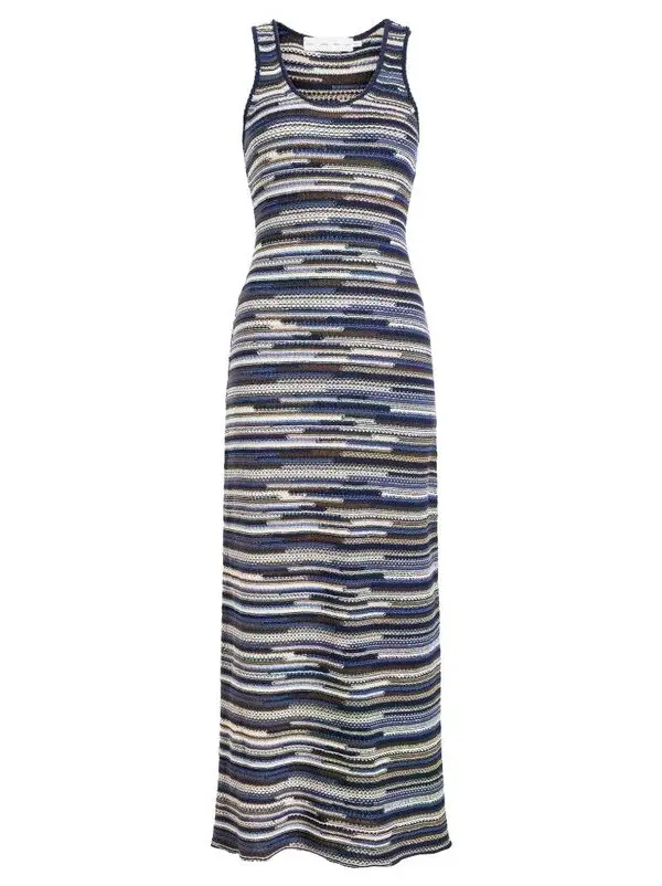 Proenza Schouler White Label Zinah Knit Maxi Dress - Blue