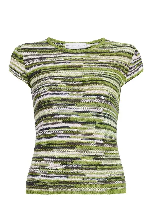 Proenza Schouler White Label Veya Knit Rib T-shirt - Green