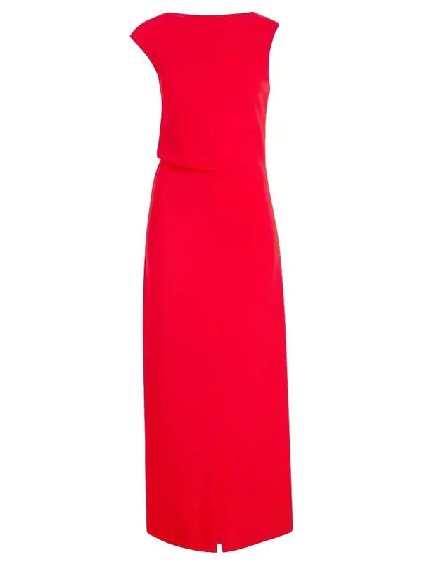 Proenza Schouler Damea Matte Crepe Midi Dress - Red