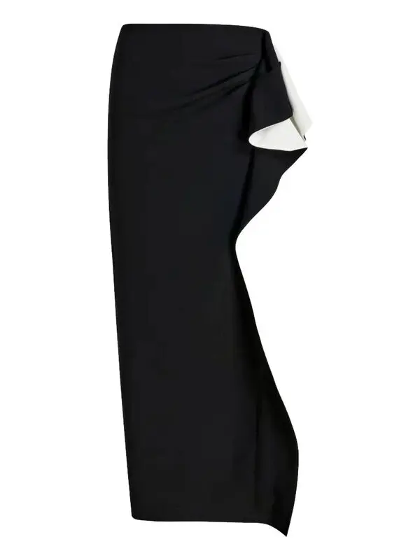 Proenza Schouler Cella Ruffled Maxi Skirt - Black