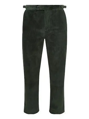BODE Corduroy Side Buckle Trousers - Green